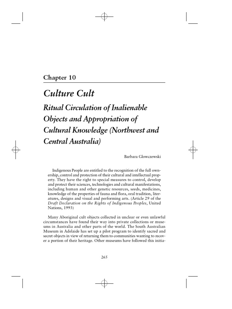 8 2001 Culture Cult Chap10 | PDF | Rituals | Property
