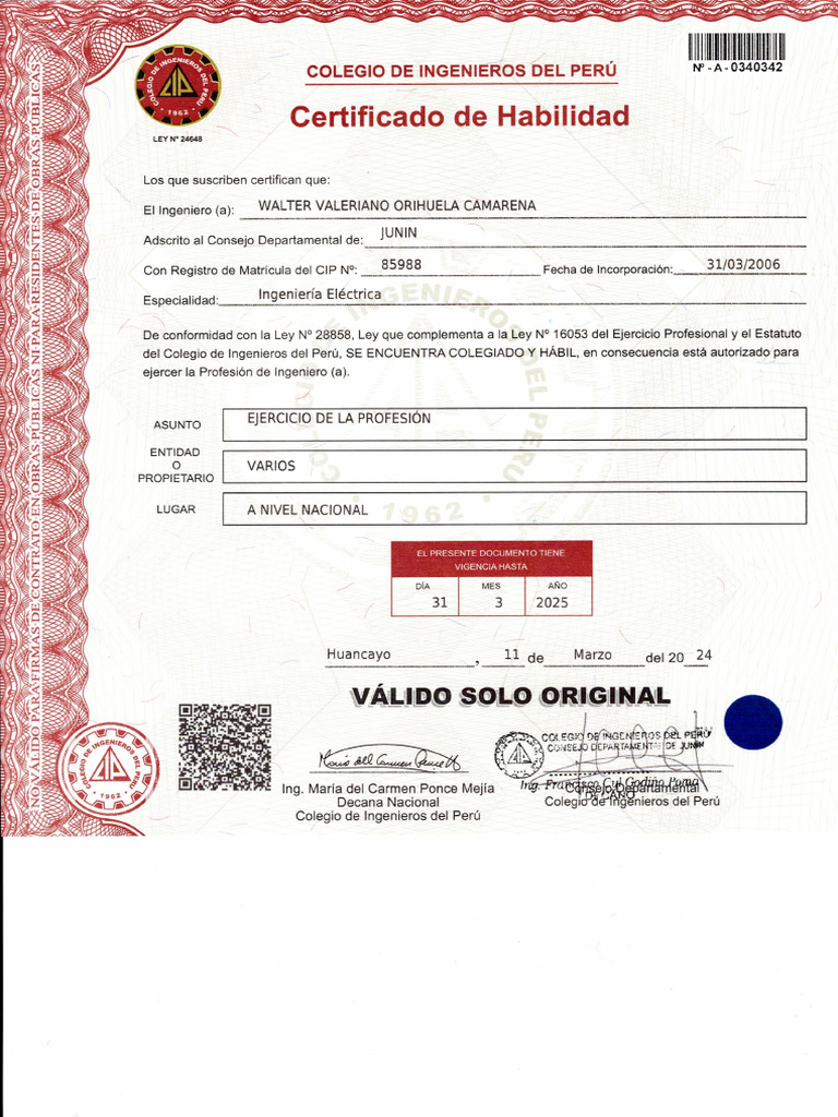 Habilidad Walter 2024 | PDF