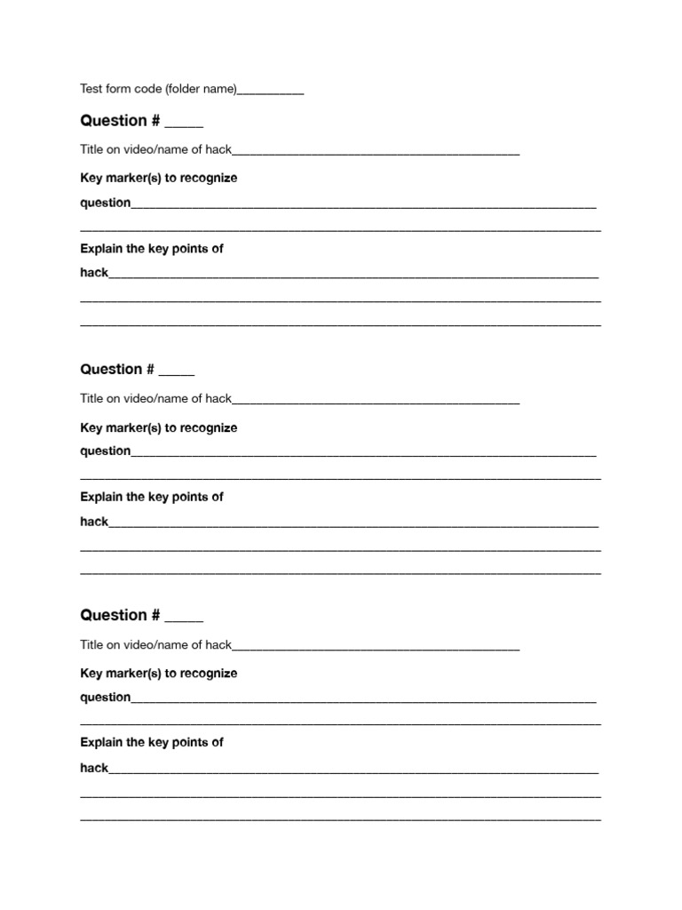 ACT Video Summary Sheet | PDF | Computers