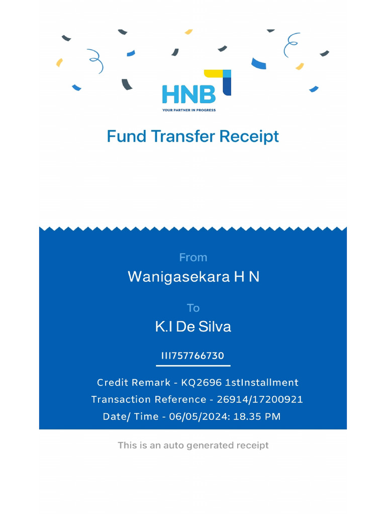 HNB-Digital-Banking Silp | PDF