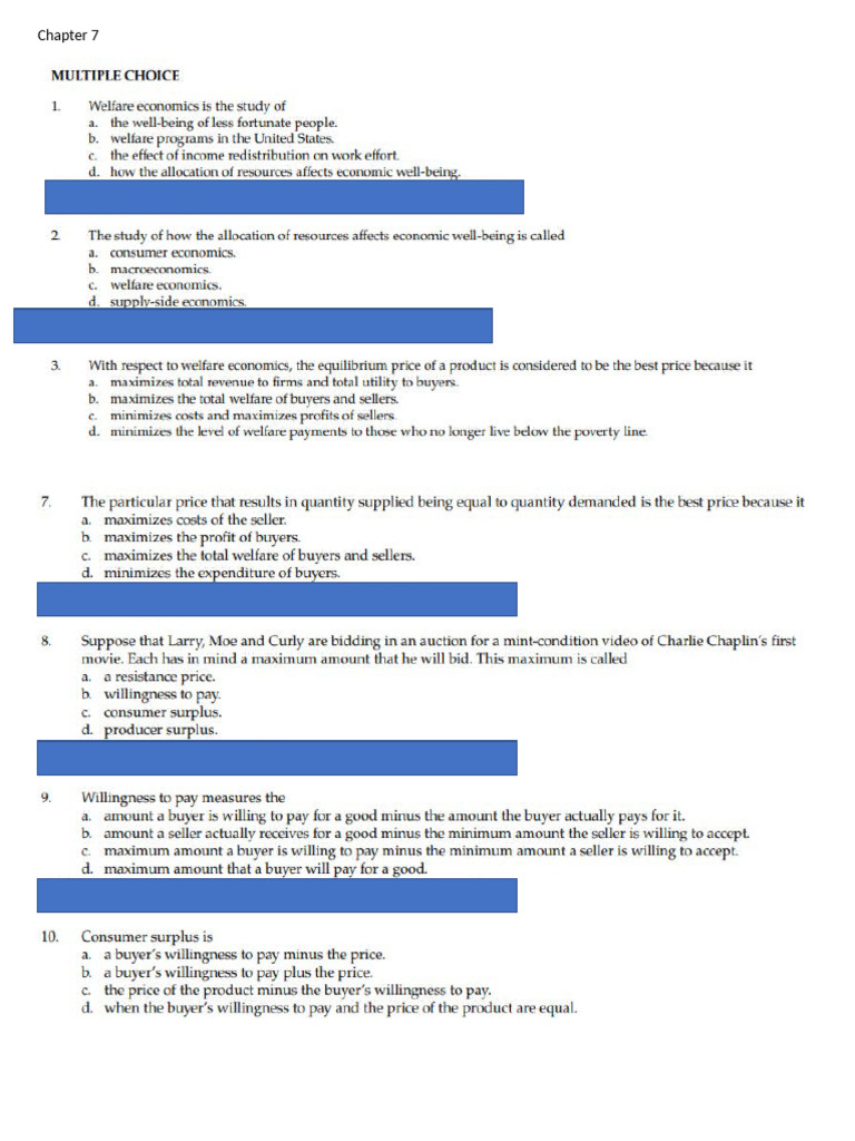 Chapter 7 Questions | PDF