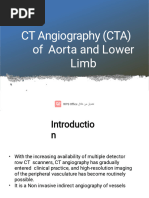 Lower Extremity Runoff CTA Protocol | PDF | Ct Scan | Angiography