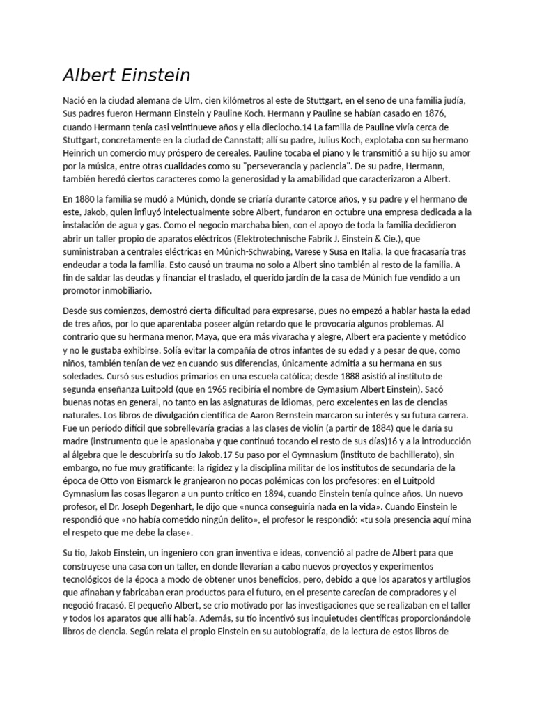 Albert Einstein CYT | PDF | Albert Einstein