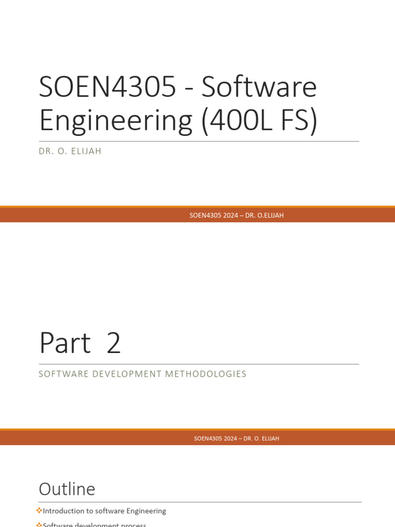 SOEN4305 - Software Engineering-Part 2 | PDF | Software Development Process | Agile Software ...