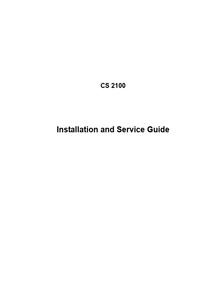 sm760-cs-2100-installation-service-guide-ed05-en | PDF | Radiography | X Ray
