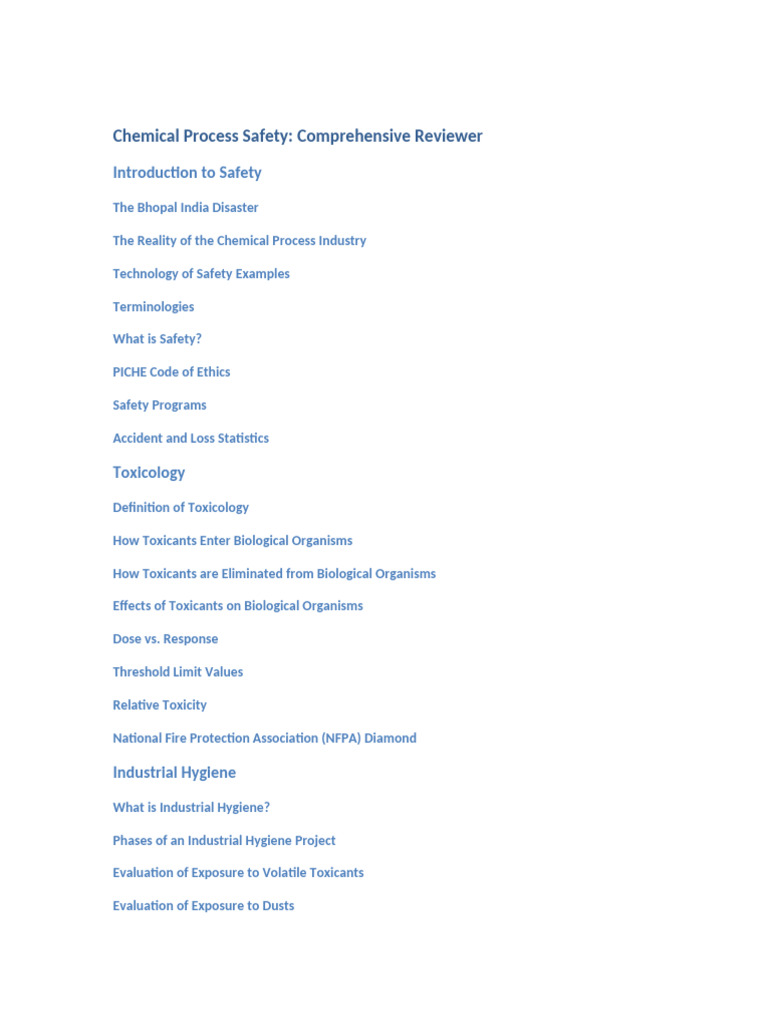 Chemical Process Safety Guide | PDF | Self-Improvement | Technology ...