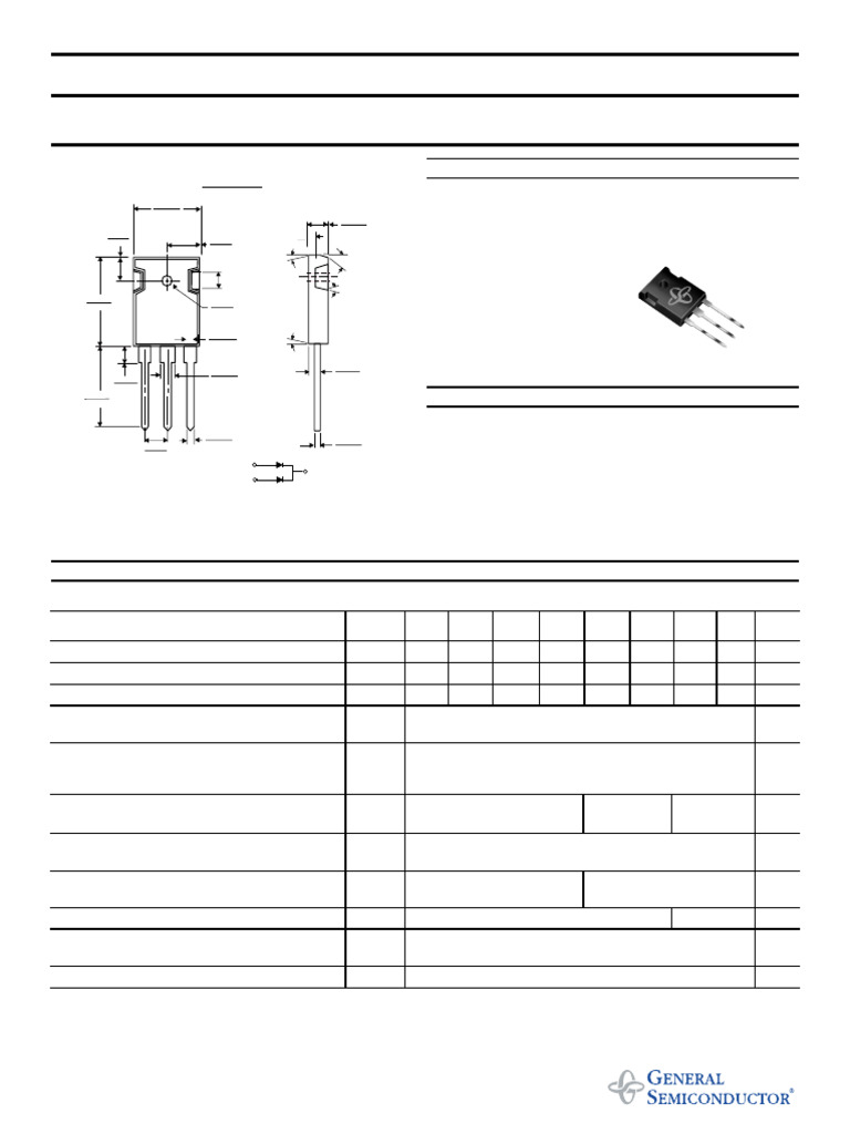 Transistor FEP30AP Thru FEP30JP | PDF | Voltage | Diode