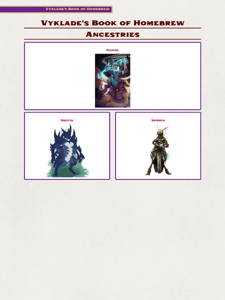 Vyklade's Book of Homebrew | PDF