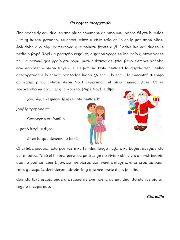 Un-Regalo-Inesperado Cuento | PDF