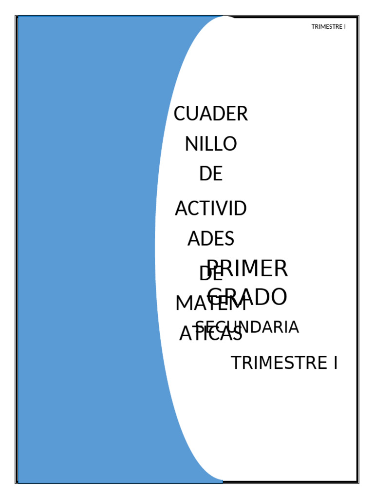 Alumno-Cuadernillo de Actividades Matematicas 1o | PDF | Sustracción | Triángulo