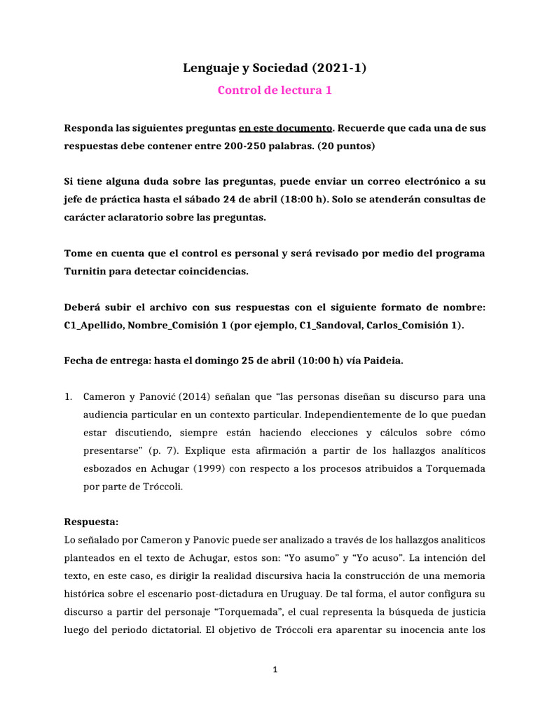 CL1 (LyS) | PDF | Ciencias sociales