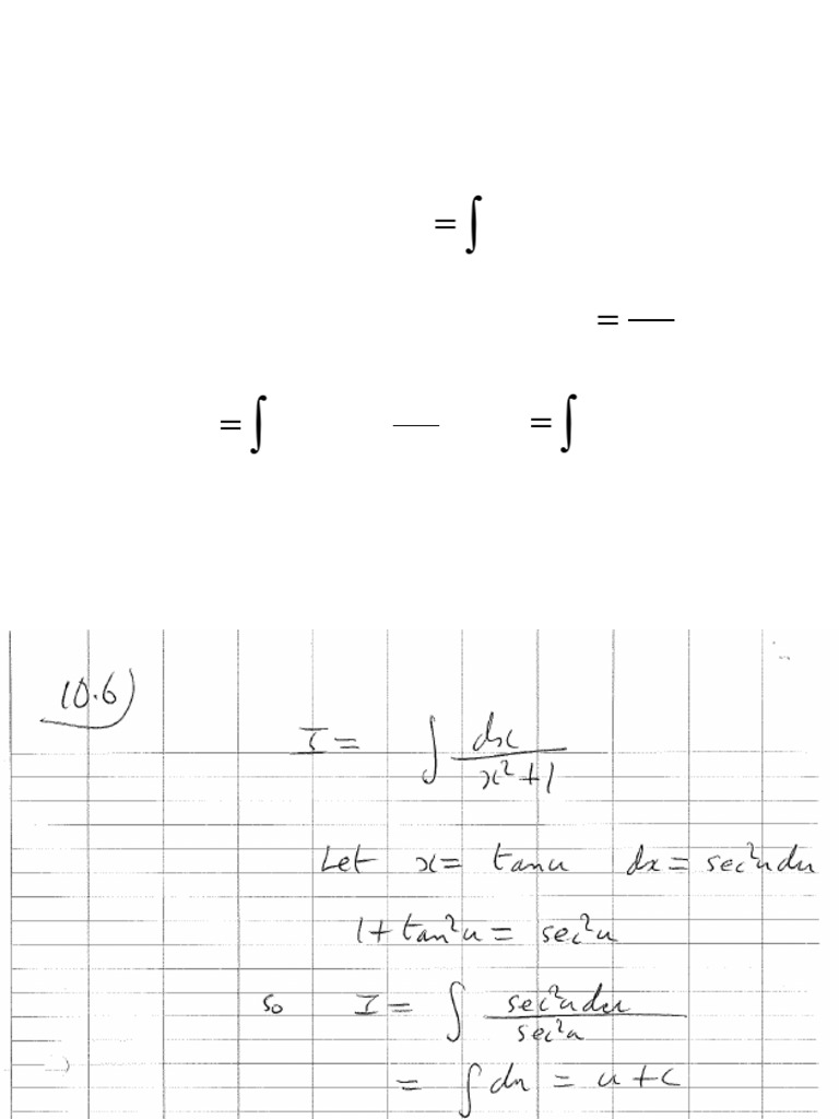 Trigonometric Substitution 1 1 | PDF Trigonometric Substitution 1 1 | PDF