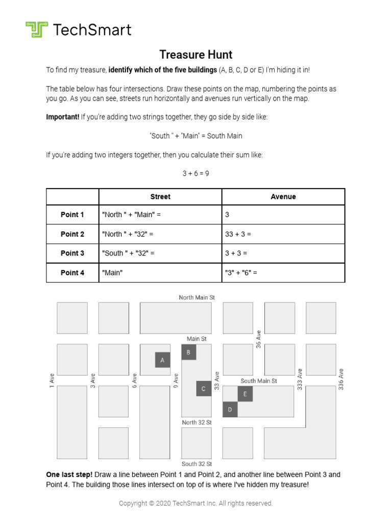 Treasure Hunt - Instruction | PDF | Teaching Methods & Materials