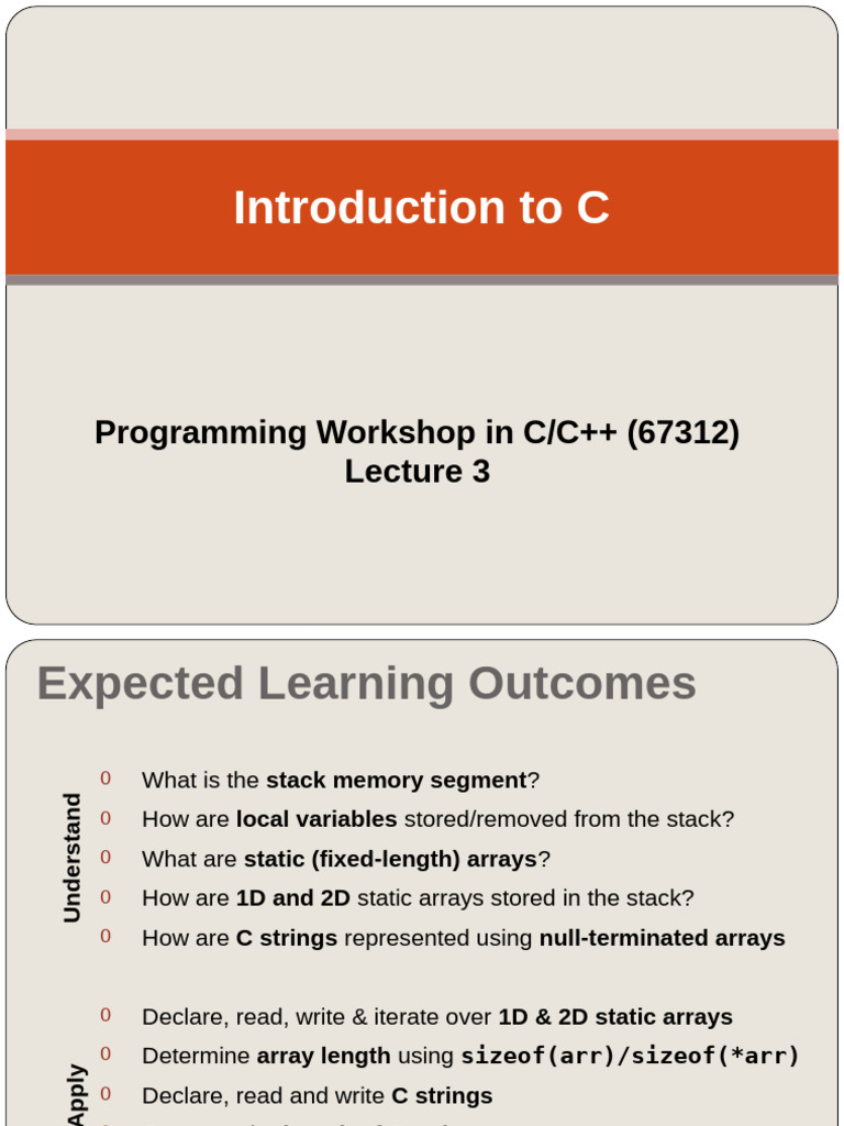 02a Ii Stack Arrays Strings Pdf Variable Computer Science Integer Computer Science 2347