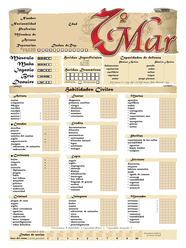 7º Mar - Ficha Boris | PDF