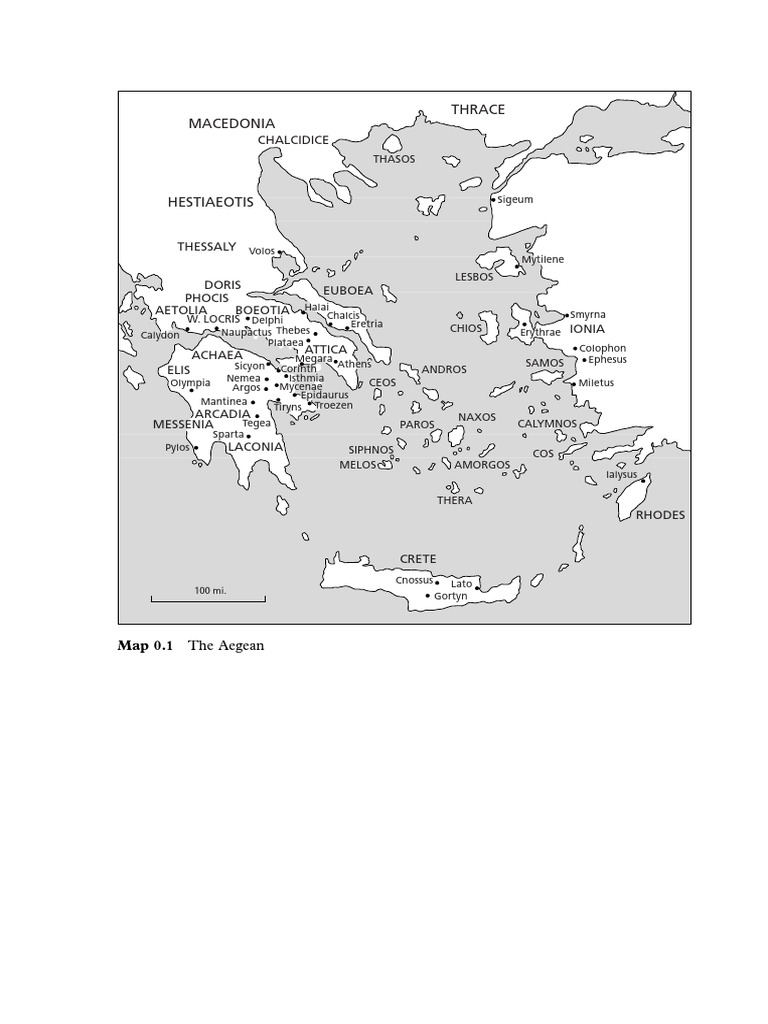 Ancient Greece Map | PDF