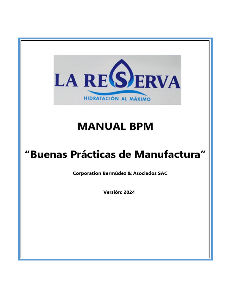 Manual BPM - Completo Con Caratula - 12-04-2024 | PDF | Análisis de Riesgo y Puntos Críticos de ...