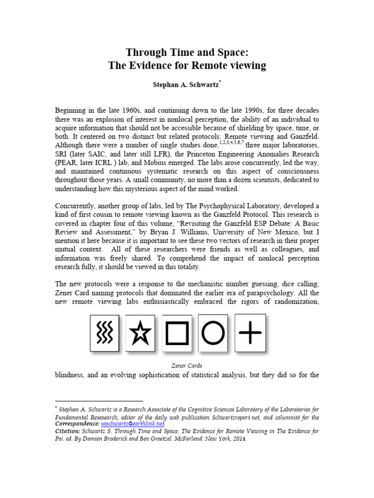 Through Time and Space The Evidence For | PDF | Parapsychology | Science