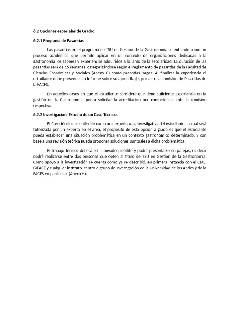 Opciones de Grado Del TSU | PDF | Negocios