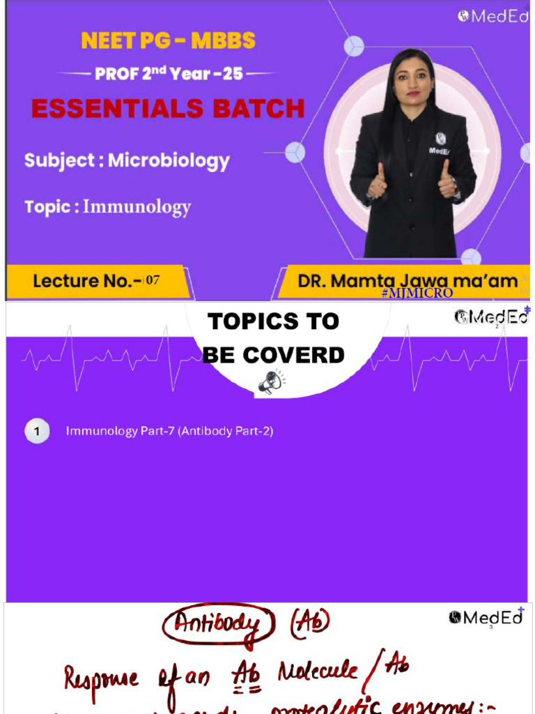 Immunology 07 - Class Notes PDF | PDF