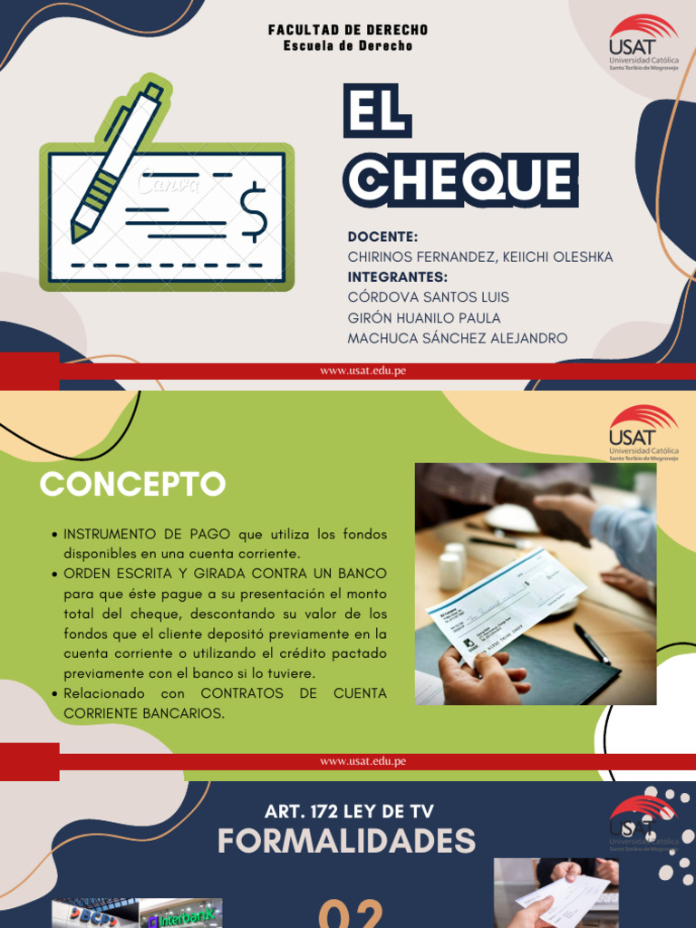 Cheques: Uso, Requisitos y Tipos | PDF | Cheque | Bancos