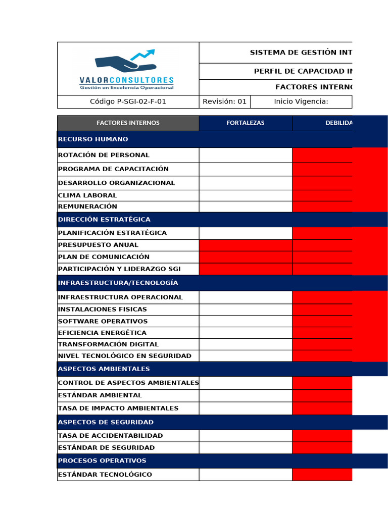 P-SGI-02-F-01 Análisis Interno Rev. 01 | PDF | Informática | Tecnología