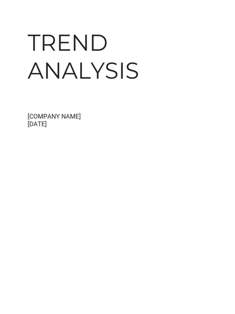 Checklist Trend Analysis | PDF | Finance & Money Management | Law