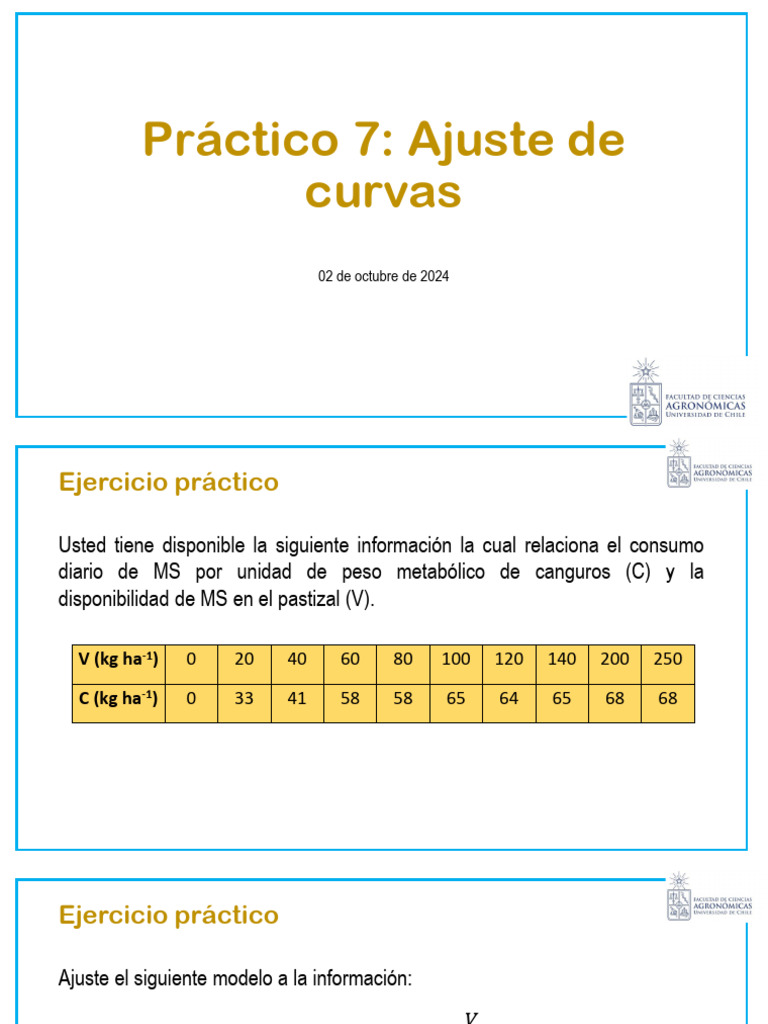 PR Ctico 7 Ajuste de Curvas | PDF | Análisis de regresión | Valor P