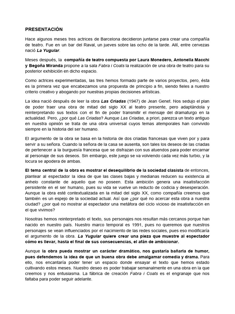 Dossier Definitivo Final | PDF | Teatro | Actor