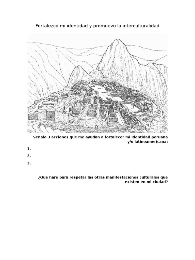 Fortalezco Mi Identidad y Promuevo La Interculturalidad | PDF