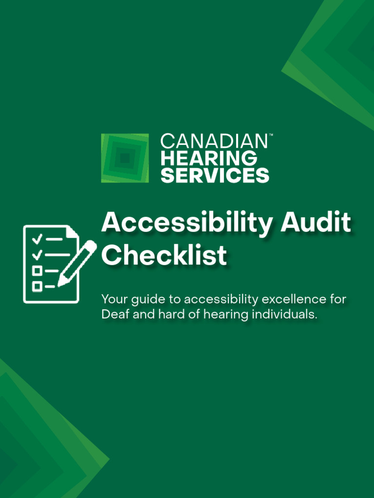 CHS Sheets Accessibility-Audit-Checklist en 0 | PDF | Accessibility ...