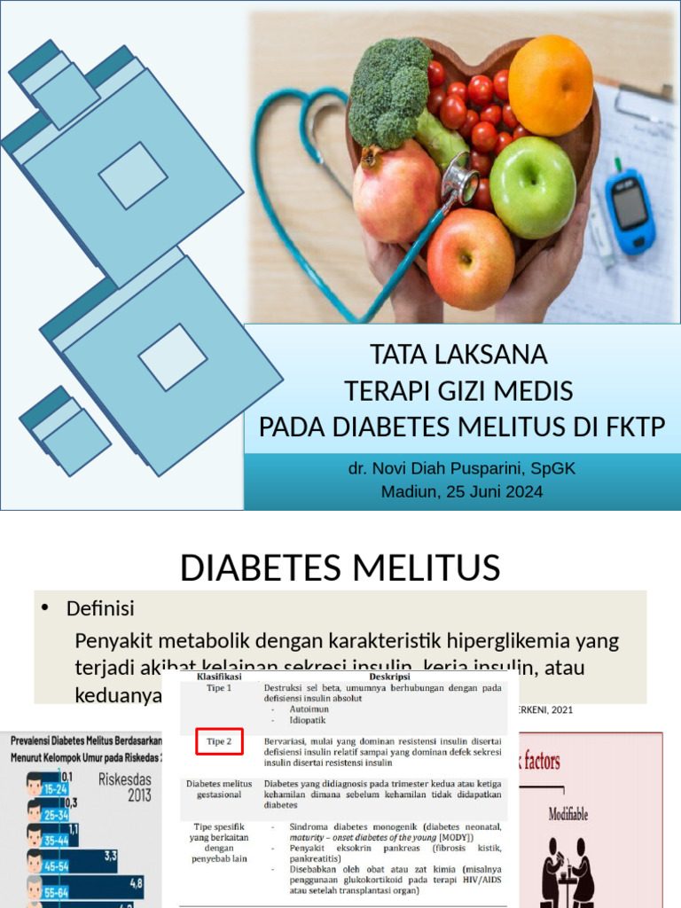 Terapi Gizi Medis untuk Diabetes Melitus | PDF