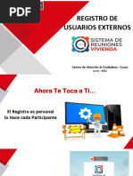 Registro en Sistema de Reuniones MVCS | PDF