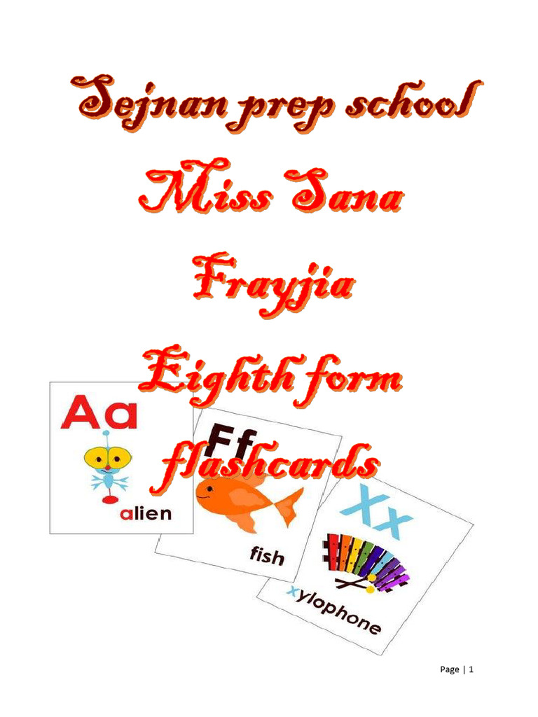 Flash Cards 8th Form | PDF