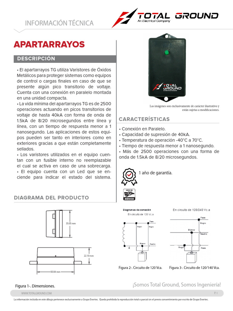 Apartarrayos A2021 | PDF | Ingenieria Eléctrica | Electricidad