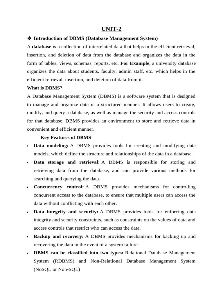 Overview of Database Management Systems | PDF | Relational Database ...