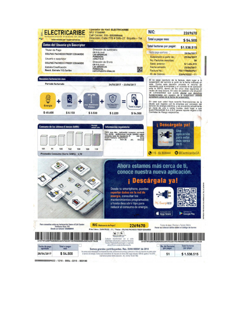 Resibo Servicio Publico | PDF