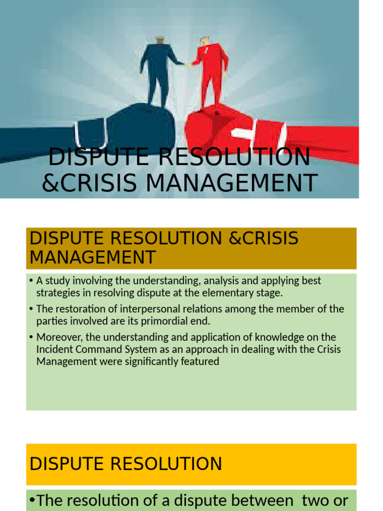 Module 1 - Conflict Resolution Strategy | PDF | Alternative Dispute ...