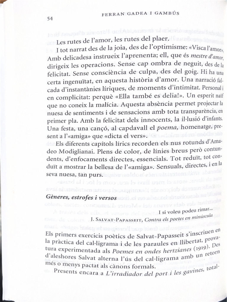 Poema de La Rosa Als Llavis 54-59 | PDF