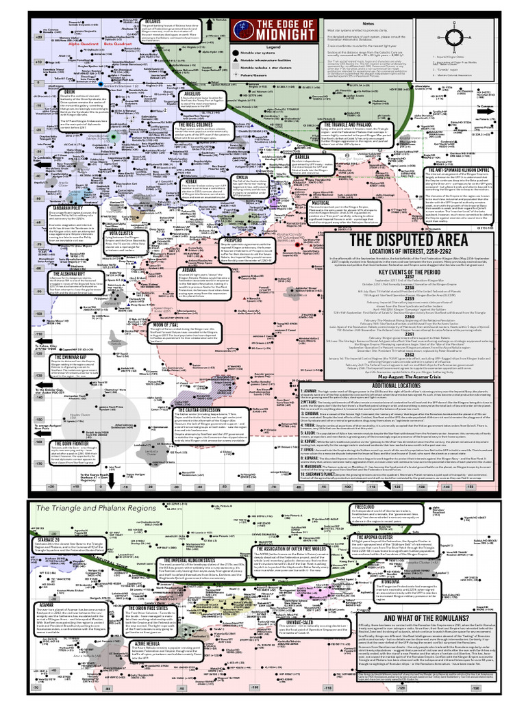 The Edge of Midnight Map | PDF | United Federation Of Planets | Romulan