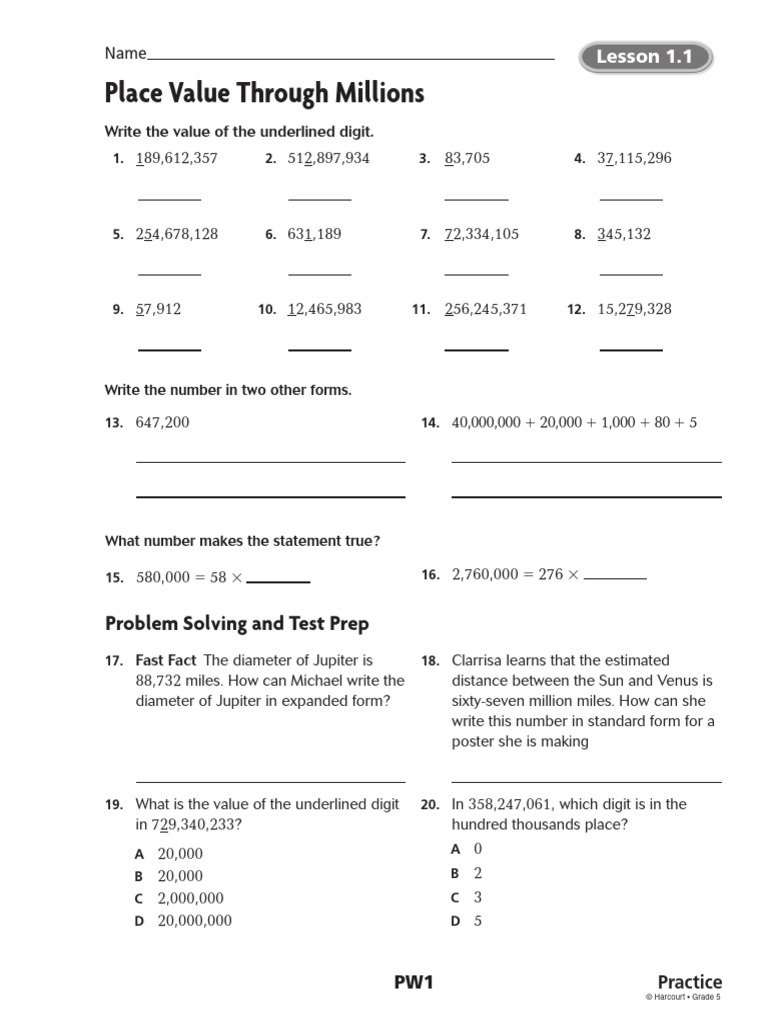 Grade 5 Math Practice Worksheets | PDF | Whales | Cetaceans