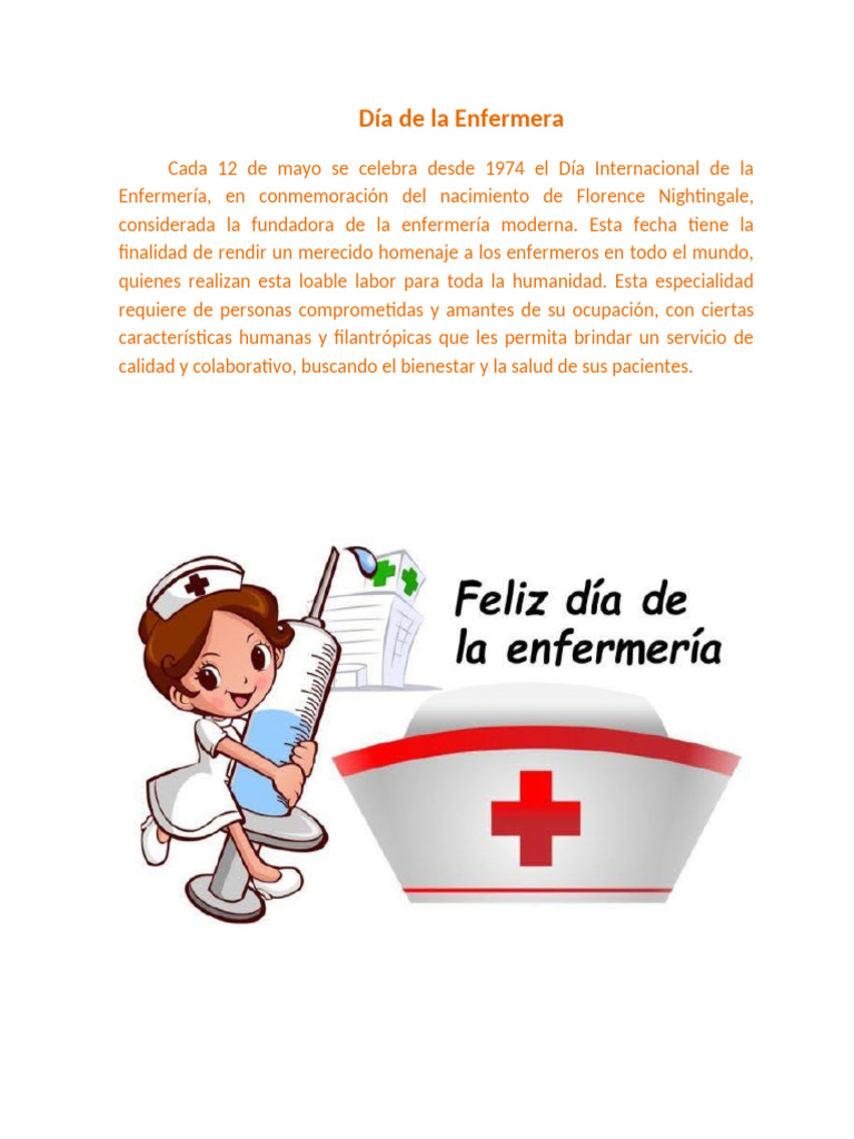Día de La Enfermera | PDF | Salud y bienestar