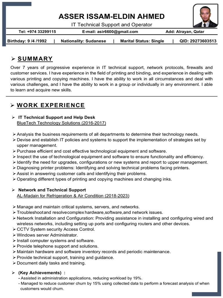 My Last CV Op - ٠٥٥٢٥٧ | PDF | Technical Support | Computer Network