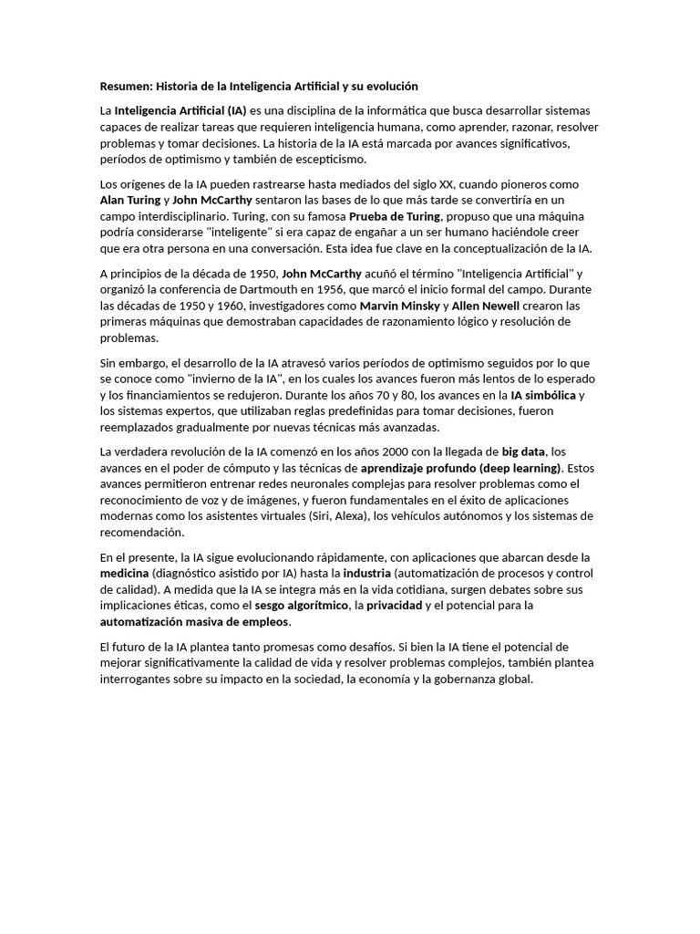 Resumen3 | PDF | Inteligencia artificial | Inteligencia (IA) y semántica