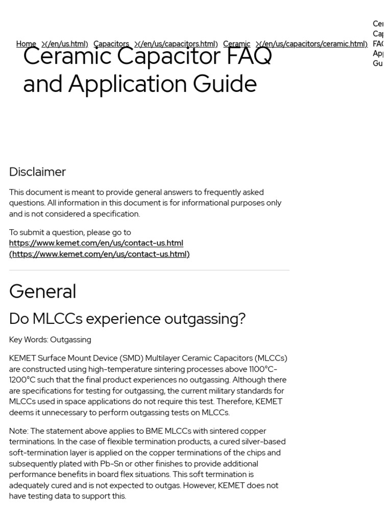 Ceramic Capacitor FAQ and Guide | PDF | Capacitor | Dielectric