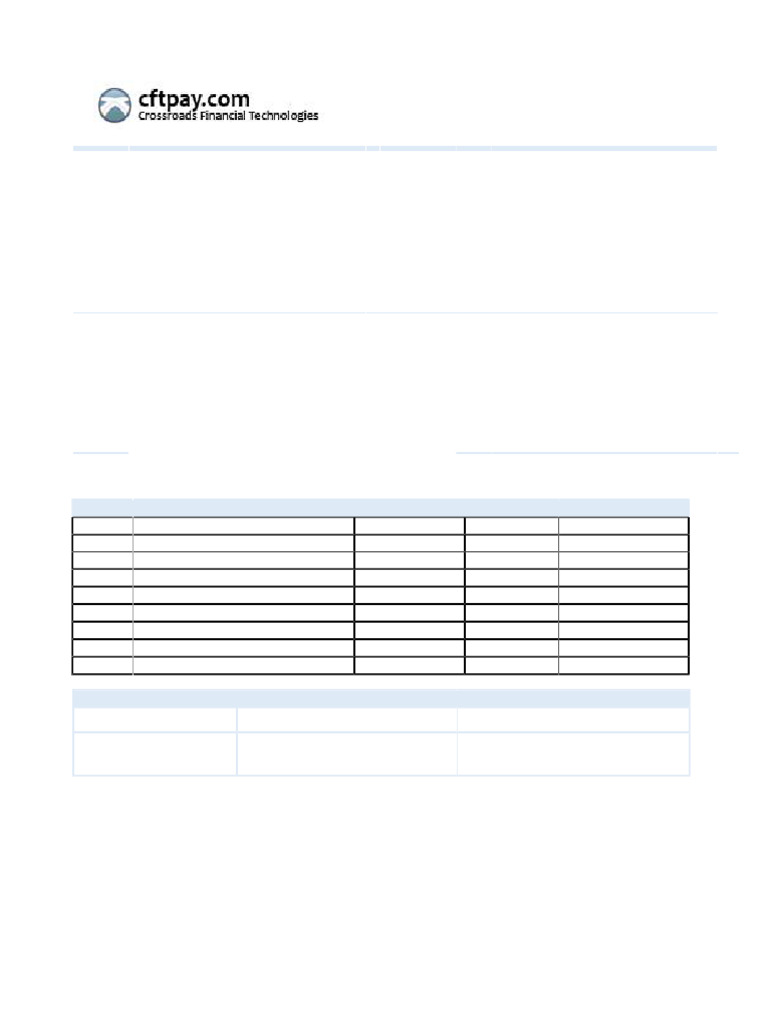 CFTPay Account Statement Overview | PDF | Debits And Credits | Banks
