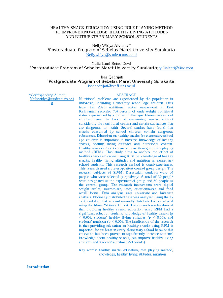 FULL TEXT ROLE PLAYING Ok Terakhir 25 Maret 2024 Bhs Inggris | PDF | Methodology | Scientific Method