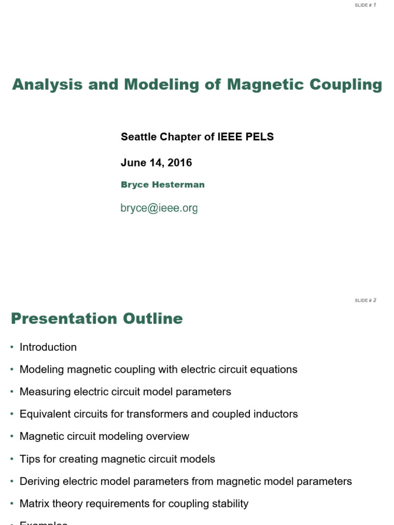 Magnetic_Coupling_IEEE_Seattle_PELS | PDF | Inductance | Electrical Network