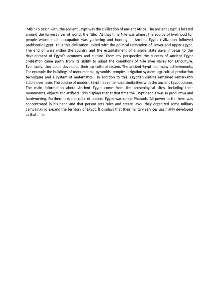 Misir To Begin With | PDF