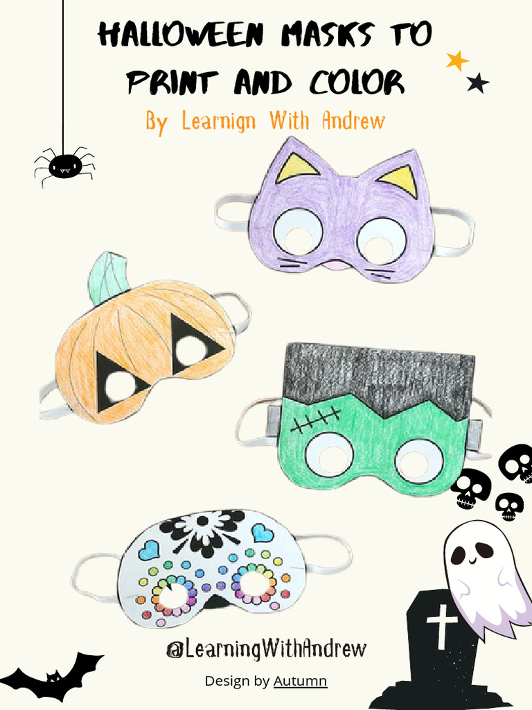 Halloween Masks To Print | PDF